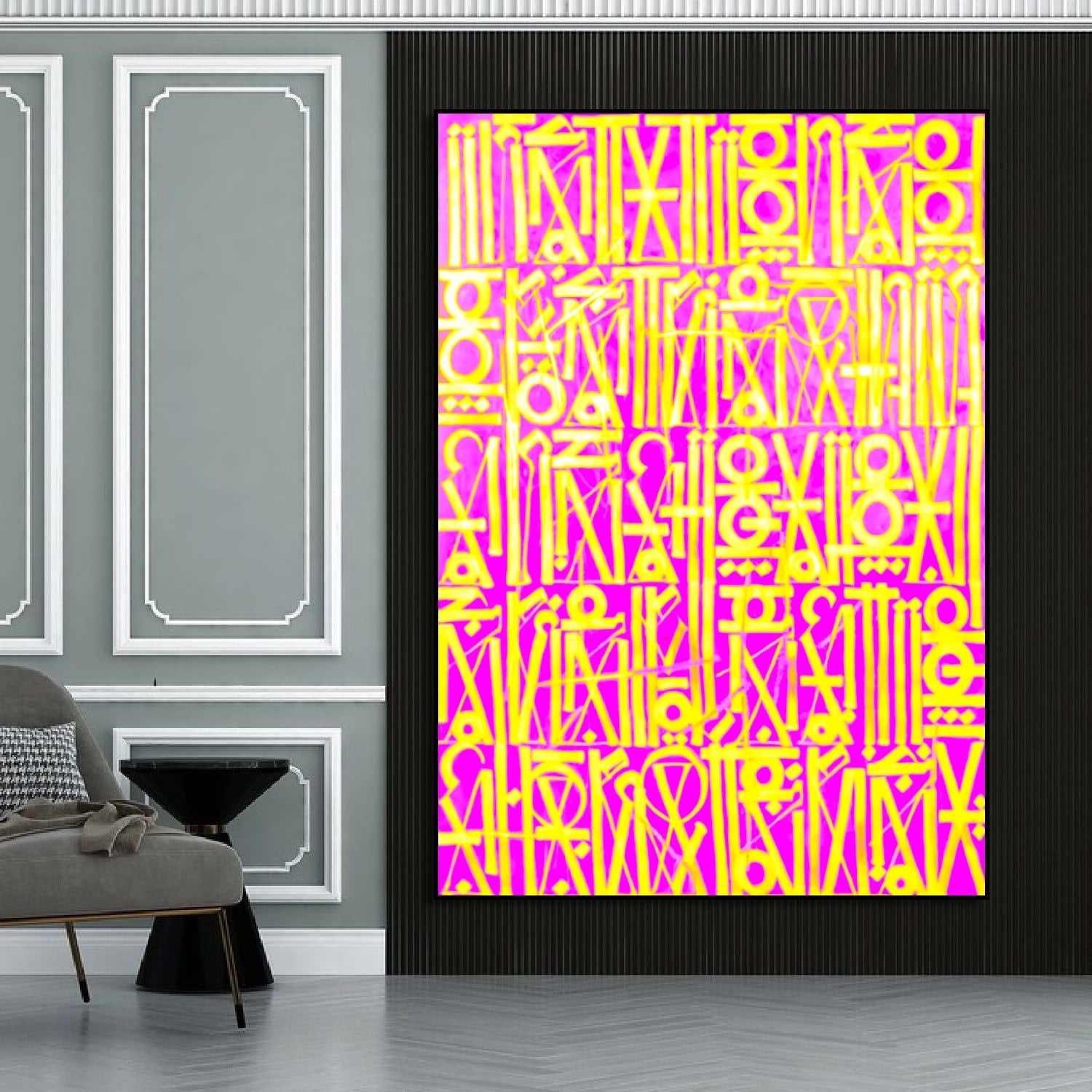 Acrylic Pink Retna Style Contemporary Oil Painting – OILSART