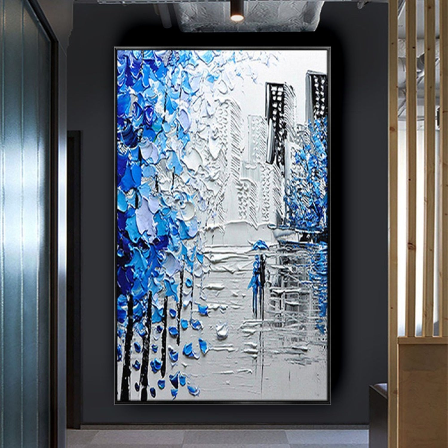 Energizing Modern Abstract Tree and Building Art – OILSART